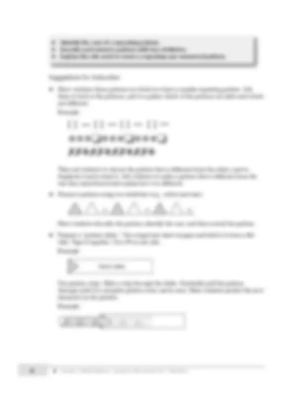 Grade 2 Math Patterns and Relations Section | Schemes and Mind Maps ...