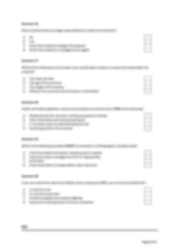 Sample Examination Questions | Lecture notes Law | Docsity