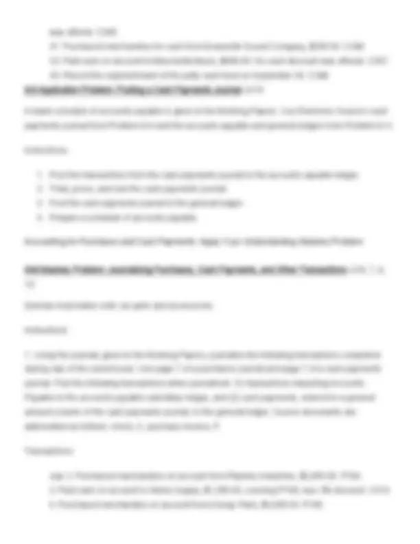 Chapter 9:Accounting for Purchases and Cash Payments | Lecture notes ...