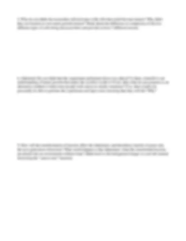 Bacterial Transformation Post lab Questions: | Exercises Medicine | Docsity