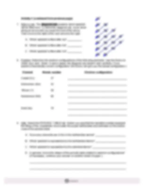 Gizmo: “Electron Configuration” Date ______ | Lecture notes Chemistry ...