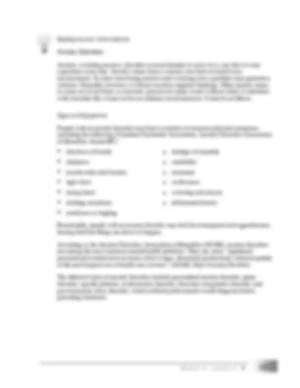 Lesson 3: Anxiety and Depression | Lecture notes Public Health | Docsity
