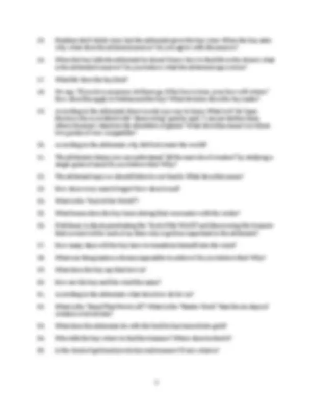 1 QUESTIONS ABOUT THE ALCHEMIST Part 2 | Slides Spanish | Docsity
