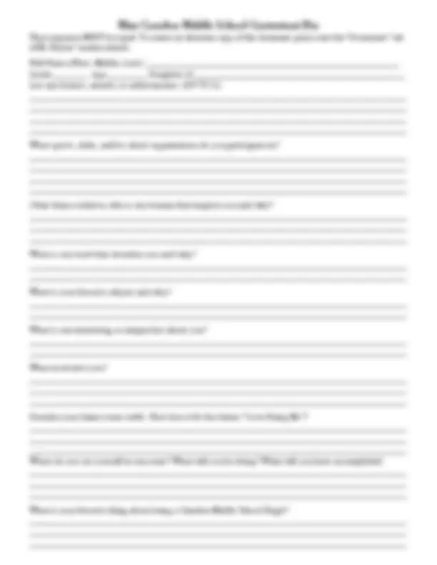 Miss Camden Middle School Pageant | Lecture notes School management ...