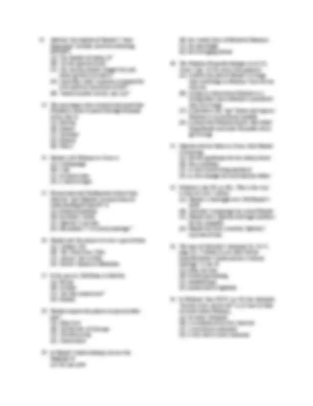 Hamlet Objective Test | Exams English | Docsity