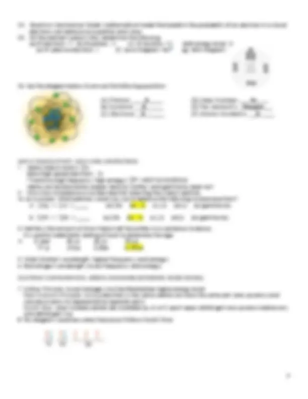 Fall Final Exam Review ANSWER KEY | Exams Chemistry | Docsity