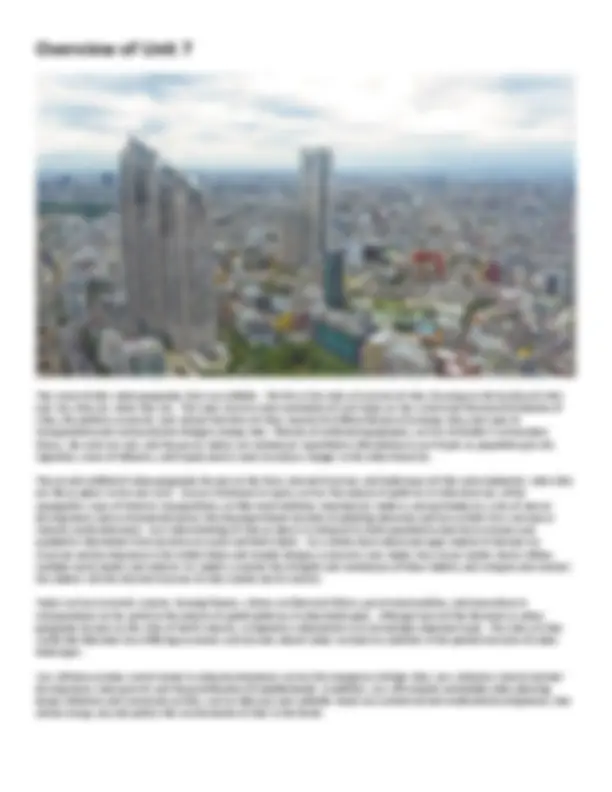 AP Human Geography Unit 7 | Exercises Human Geography | Docsity