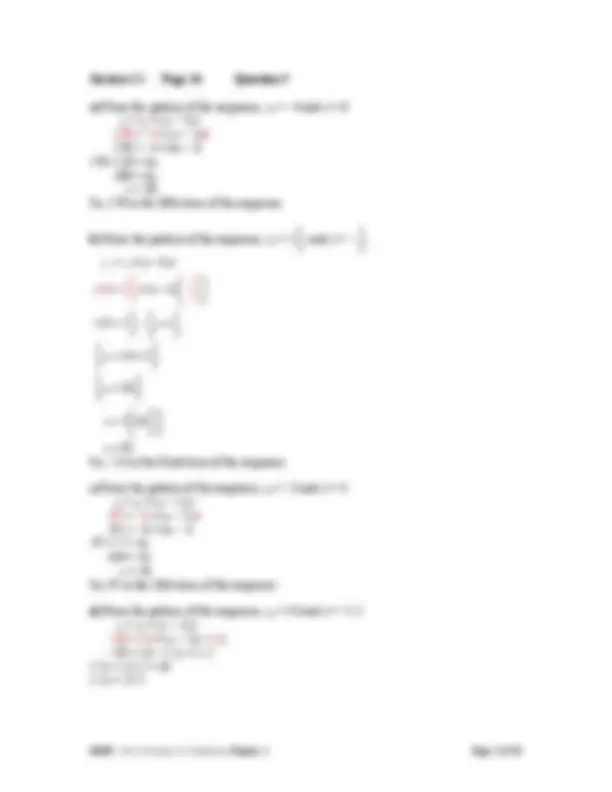 Chapter 1 Sequences and Series | Summaries Pre-Calculus | Docsity