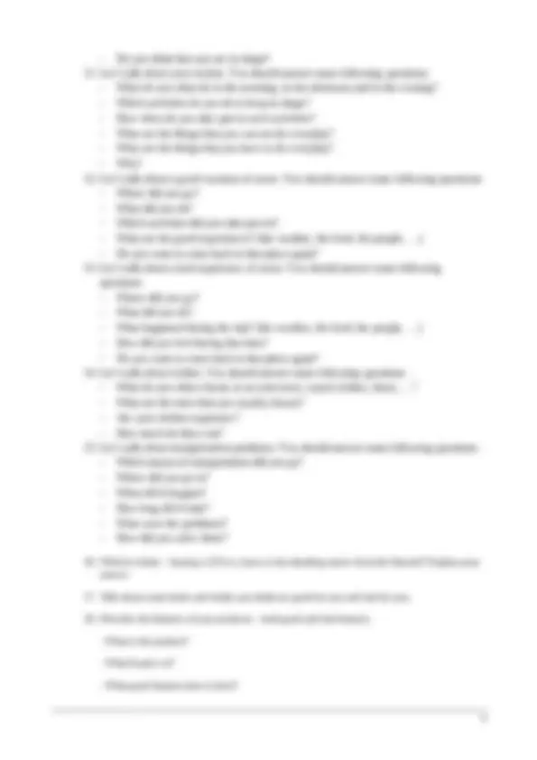 English Department Final Exam: Speaking Level E2 (Top notch 1) Exam ...