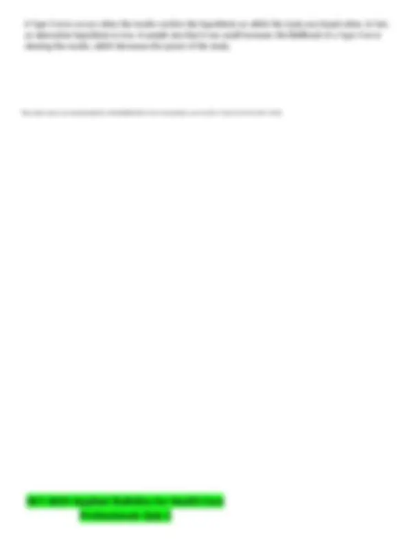 HLT-362V-Applied Statistics for Health Care Professionals Quiz Week 2 ...