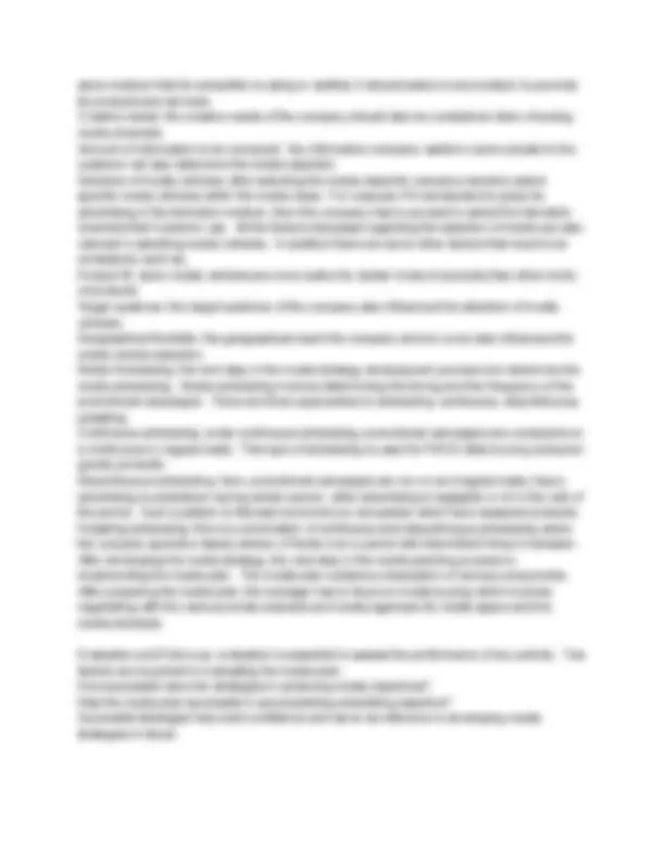 Advertisement and media- Media planning | Lecture notes Advertising and ...