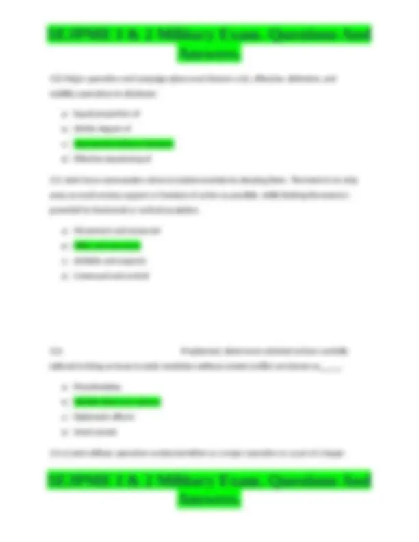 Joint Operations Exam: SEJPME I & II Practice Questions | Exams Law ...