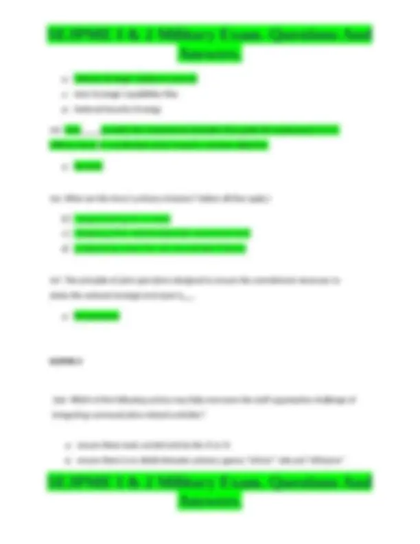Joint Operations Exam: SEJPME I & II Practice Questions | Exams Law ...