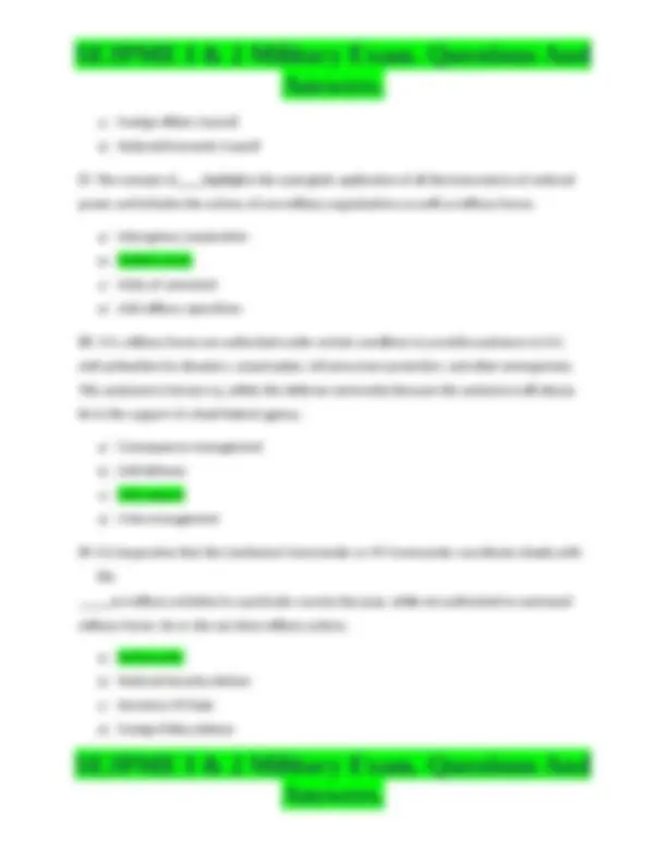 Joint Operations Exam: SEJPME I & II Practice Questions | Exams Law ...