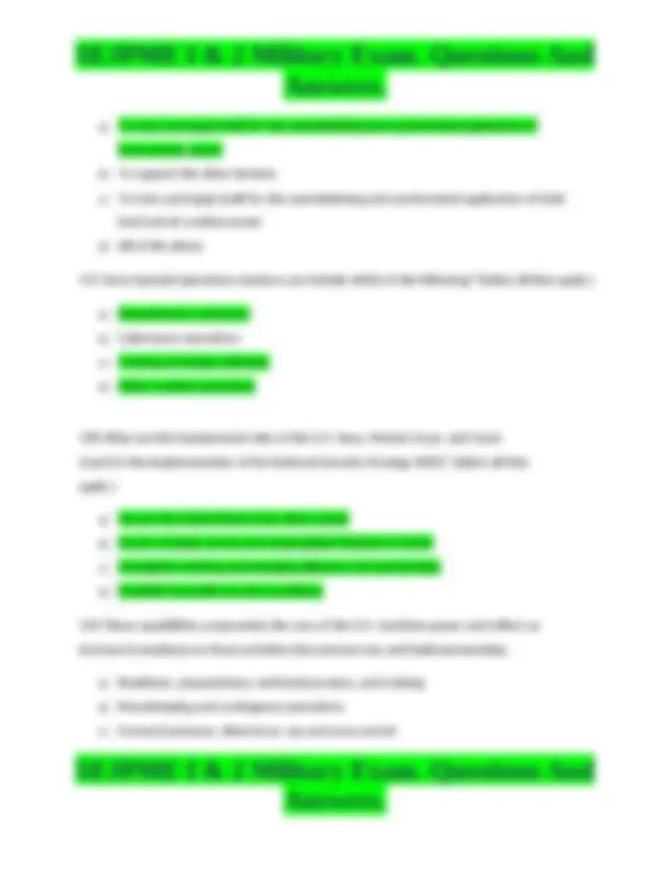 Joint Operations Exam: SEJPME I & II Practice Questions | Exams Law ...