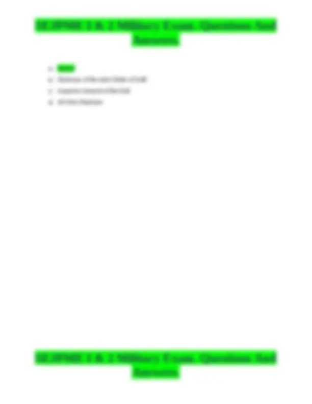 Joint Operations Exam: SEJPME I & II Practice Questions | Exams Law ...