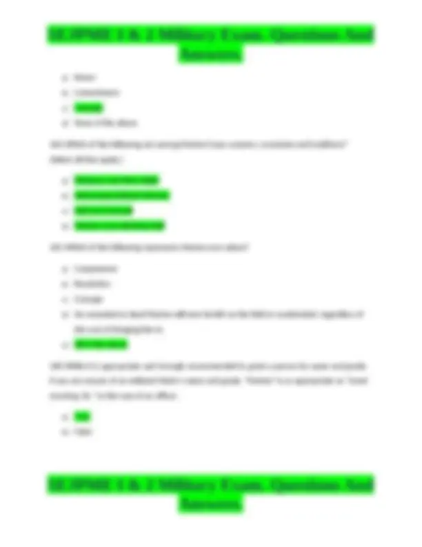 Joint Operations Exam: SEJPME I & II Practice Questions | Exams Law ...