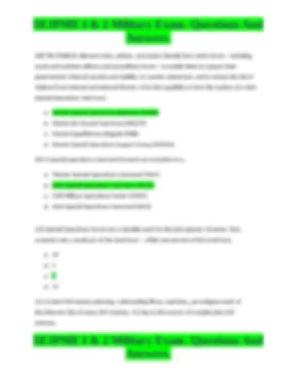 Joint Operations Exam: SEJPME I & II Practice Questions | Exams Law ...