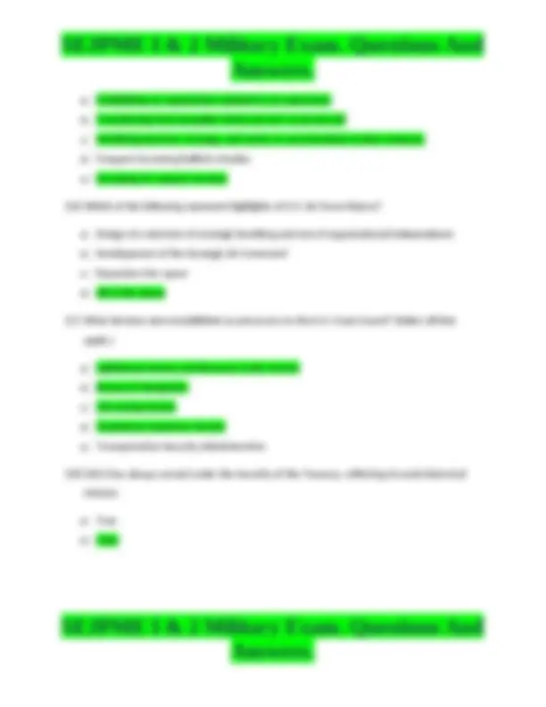 Joint Operations Exam: SEJPME I & II Practice Questions | Exams Law ...