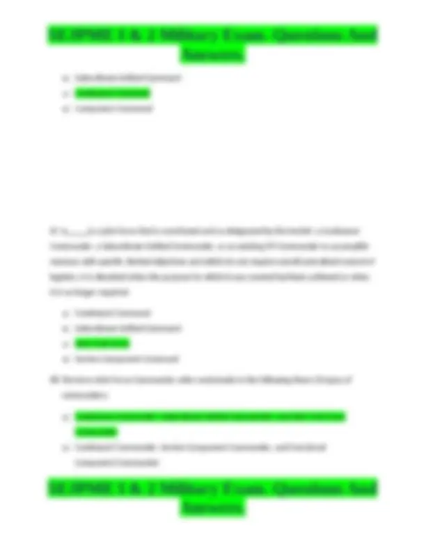 Joint Operations Exam: SEJPME I & II Practice Questions | Exams Law ...
