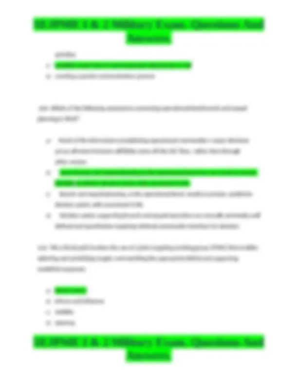 Joint Operations Exam: SEJPME I & II Practice Questions | Exams Law ...