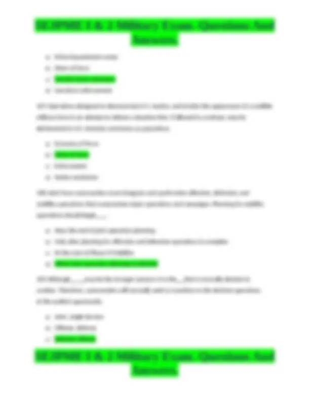 Joint Operations Exam: SEJPME I & II Practice Questions | Exams Law ...