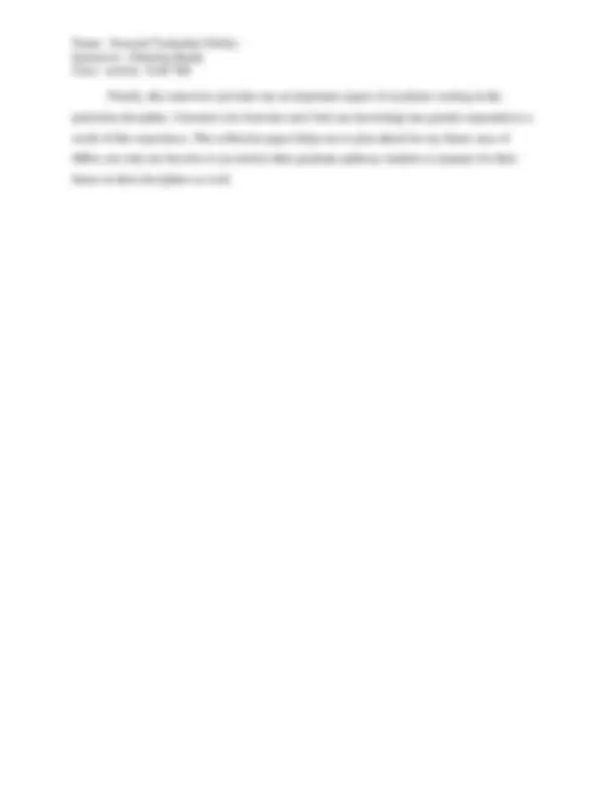 Interview reflection paper | Slides Project Management | Docsity