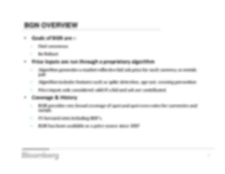 Bloomberg's BFIX: Methodology, Calculation Flow, and IOSCO Compliance ...