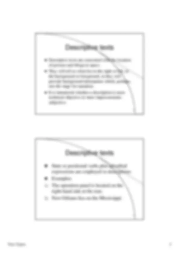 There are 5 major texts types | Study notes English | Docsity
