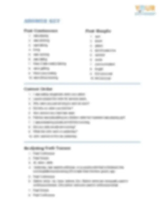 Past Simple vs Past Continuous Tense | Exams Grammar and Composition | Docsity