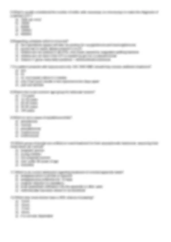 Renal and Urology MCQ's 1. Regarding UTI's will not increase ...