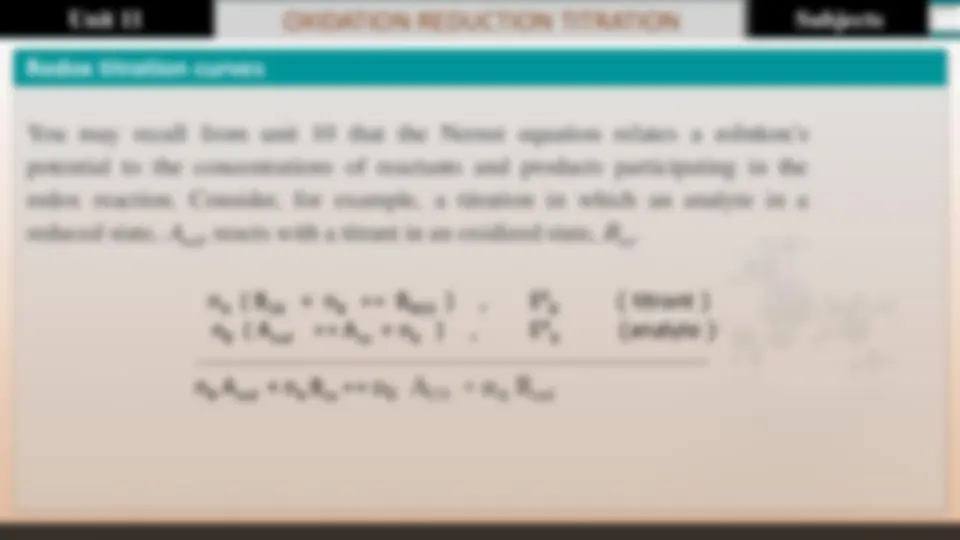 OXIDATION REDUCTION TITRATION | Study Guides, Projects, Research ...