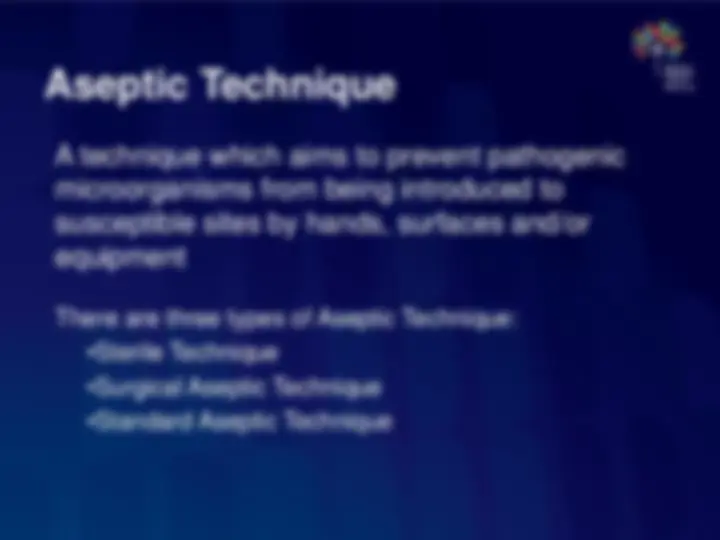 An Introduction to Aseptic Technique | Study notes Microbiology | Docsity