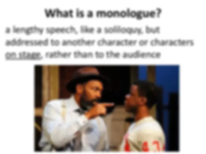 Soliloquy, Aside, and Monologue | Study Guides, Projects, Research ...