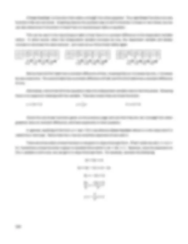 3.3 Linear and Non Linear Functions | Study notes Linear Algebra | Docsity