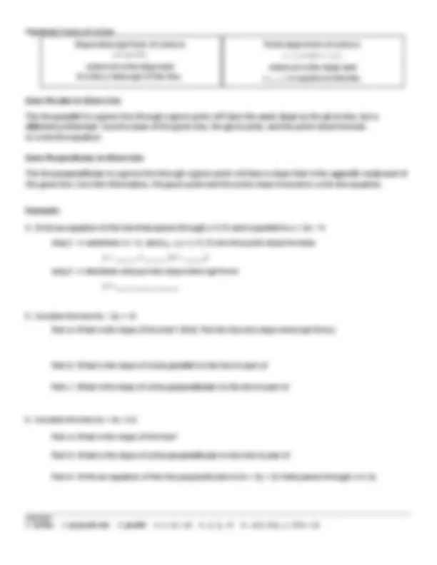 Parallel and Perpendicular Lines The slope of a line is a ... | Study ...