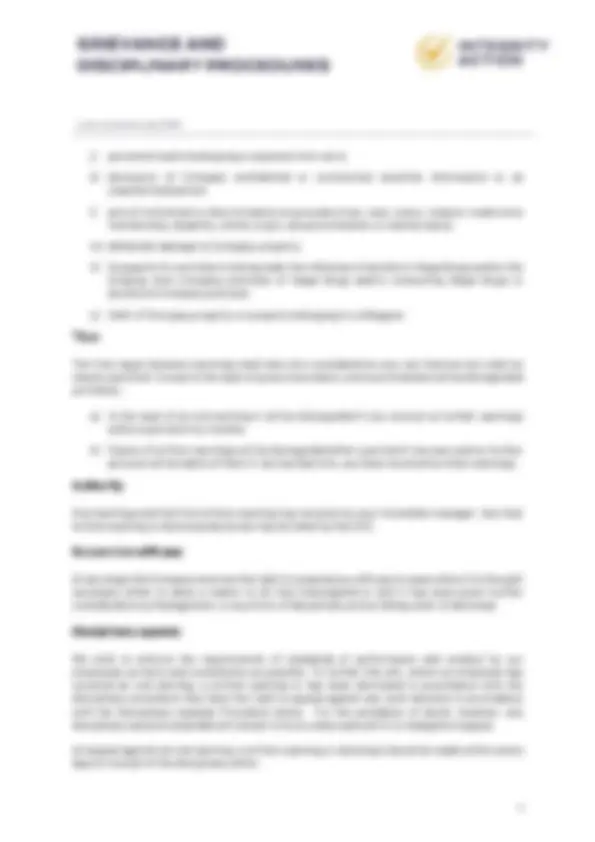 Employee Disciplinary and Grievance Procedures: Terms, Conditions ...