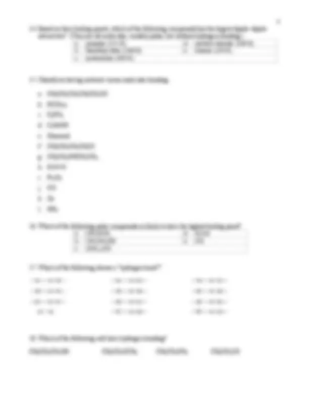 Test1 More Intermolecular Force Practice Problems | Study notes ...