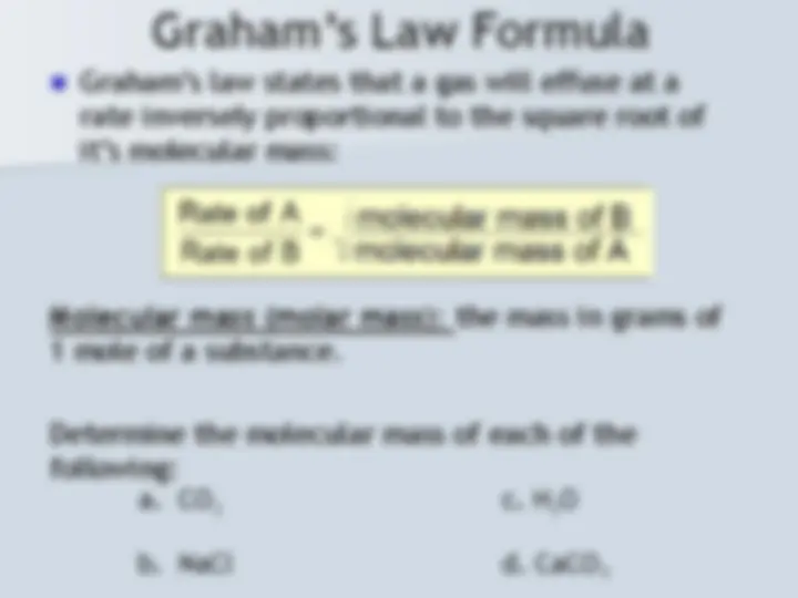 Graham's Law of Effusion: Understanding Gas Effusion Rates and Molar ...