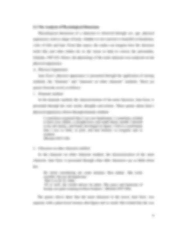 Characterization and Three-Dimensional Aspects of Jane Eyre in ...