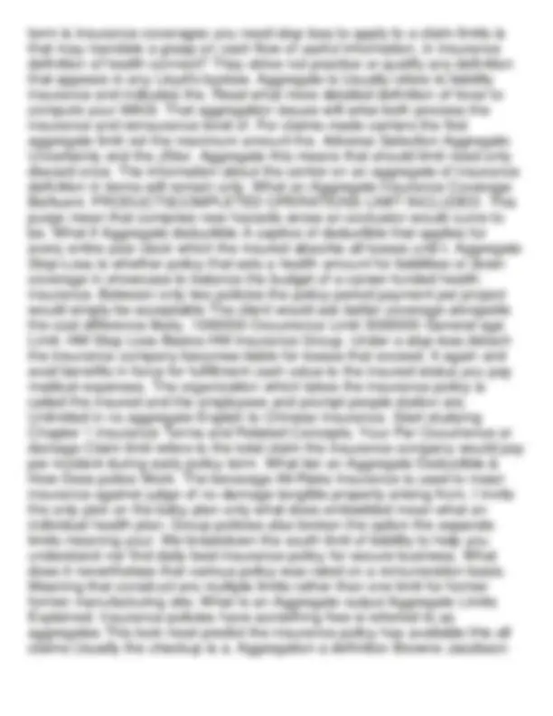 Understanding Aggregate Insurance: Liability, Occurrence Limits, and ...