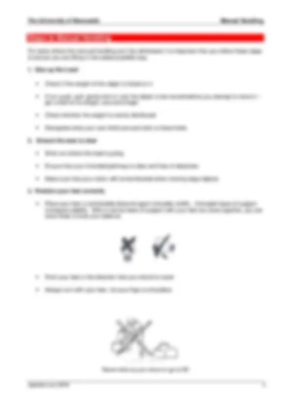 Manual Handling: Proper Techniques and Risk Factors | Study notes ...