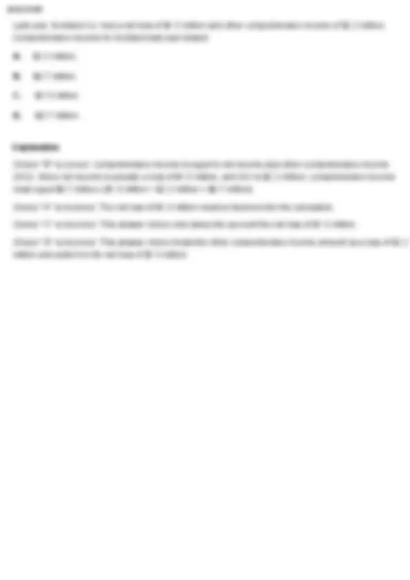 CPA Becker 2021 FAR F1 - M7 | Exercises Accounting | Docsity