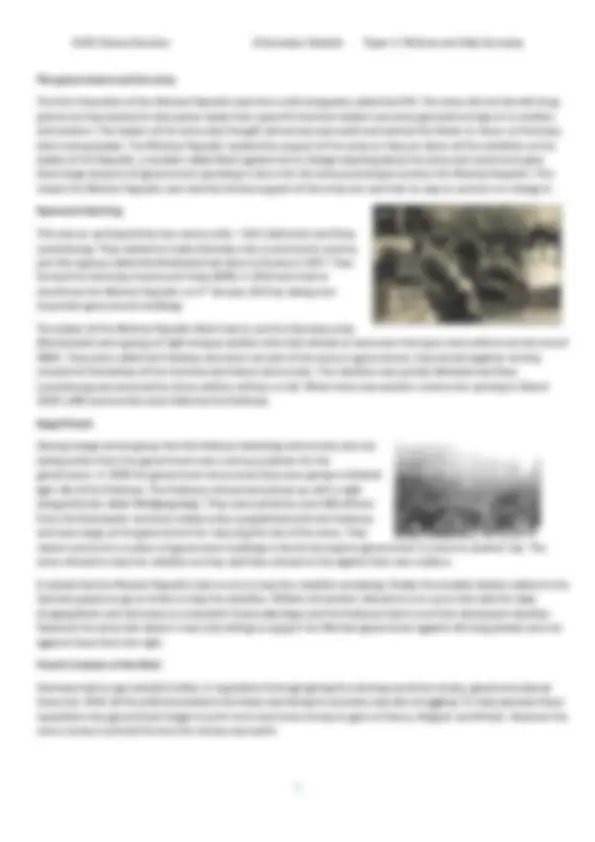 Year 10 GCSE History Paper 3 – Weimar and Nazi Germany ... | Study ...