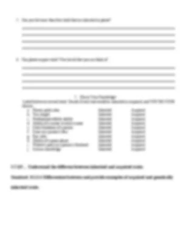 Inherited Versus Acquired Characteristics Reading | Study notes ...