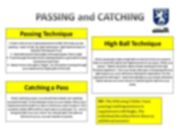 Principles of Rugby: Techniques for Effective Passing and Catching ...