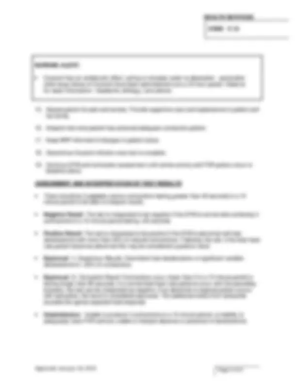 Nursing CST Procedure: Purpose, Equipment, Assessment, Interpretation ...