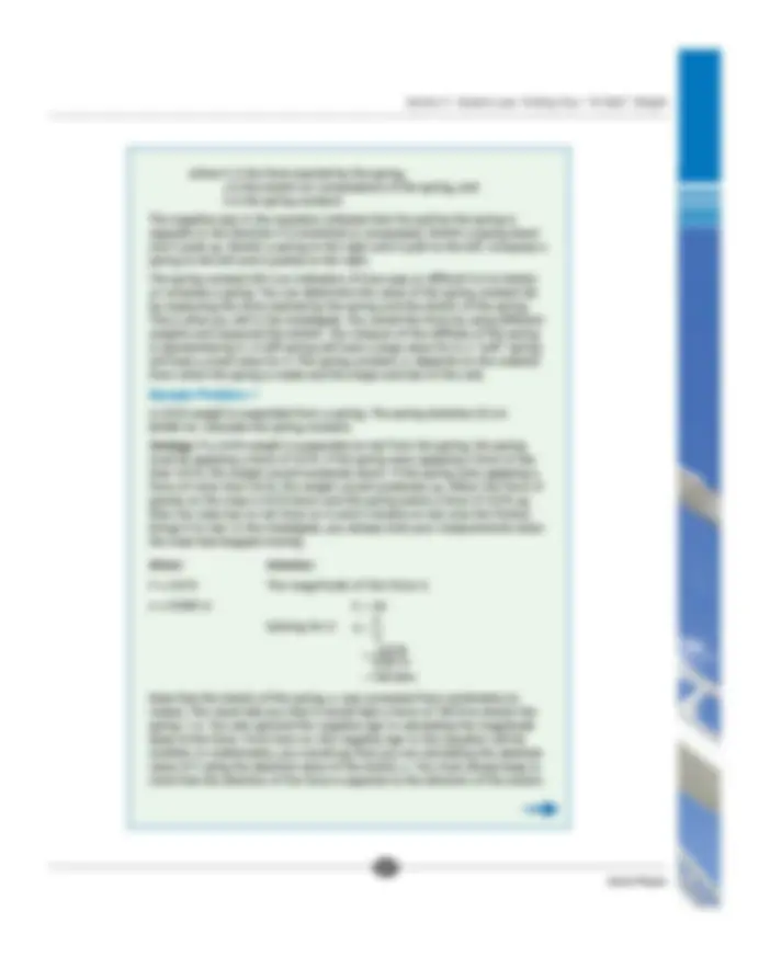 Section 5 Hooke's Law: Finding Your “At Rest” Weight | Study Guides ...
