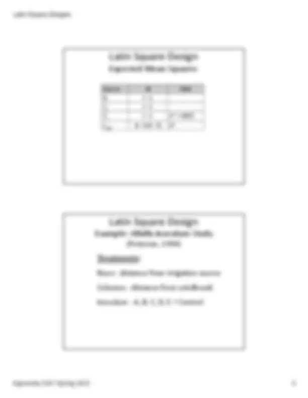 Latin Square Designs in Agronomy: Concept, Linear Model, and ANOVA ...