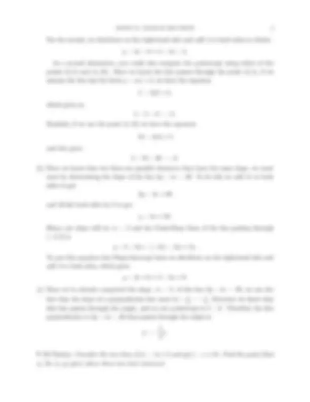 MATH 111: Exam 02 Solutions - Linear Equations and Functions | Slides ...